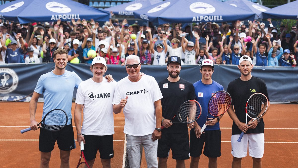 STV: Generali Open Kitzbühel: Wenn auch die Skistars zum Schläger greifen